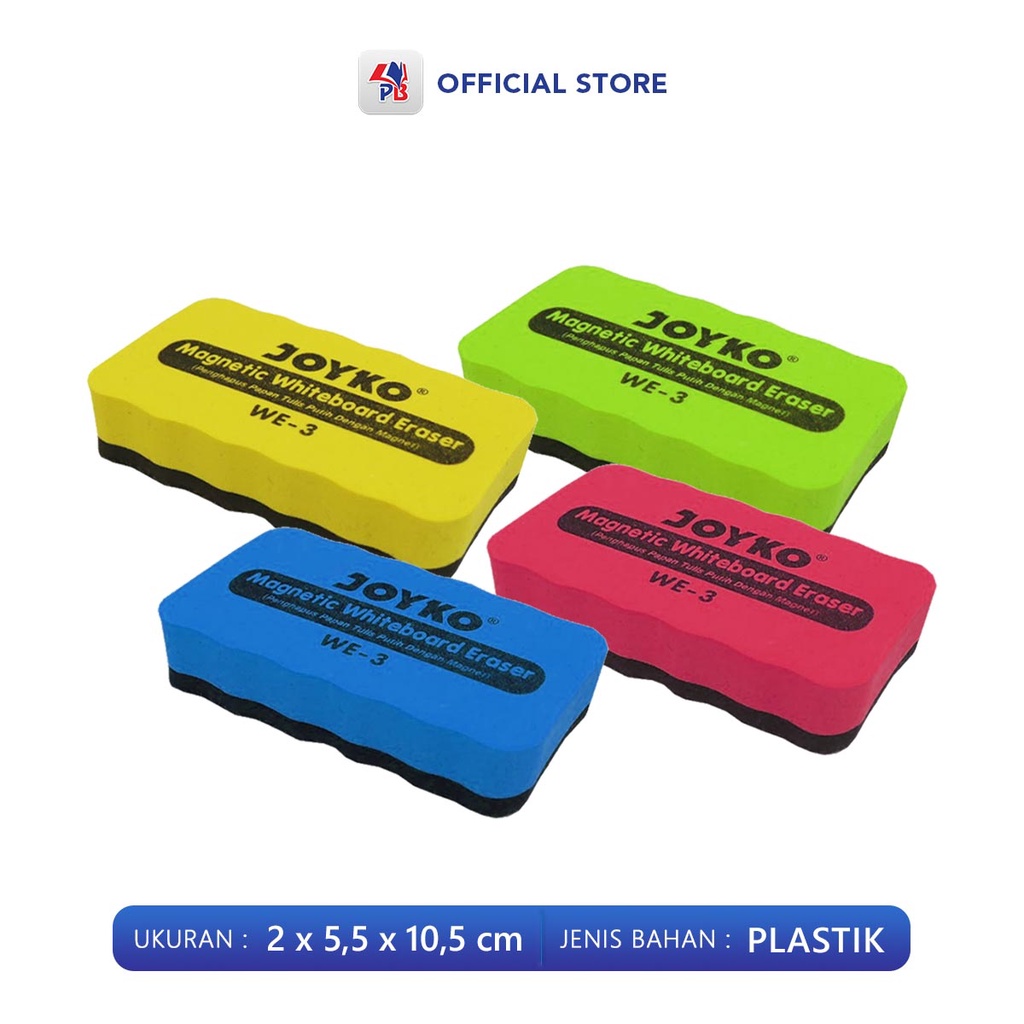 Promo Penghapus Papan Tulis White Board Joyko Tipe We 3 Magnetic Eraser ...