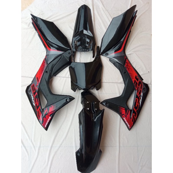 Jual Body CRF 150 L fulset black extrim 2022 Cover bodiset CRF 150L ...
