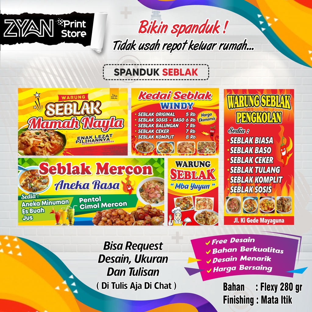 Jual SPANDUK BANNER SEBLAK | Shopee Indonesia
