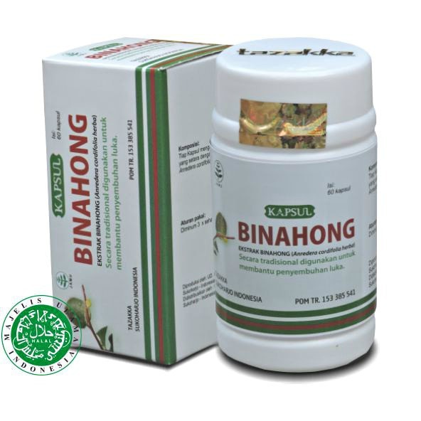 Jual KAPSUL BINAHONG (PENYEMBUHAN LUKA) 60 KPSL TAZAKKA | Shopee Indonesia