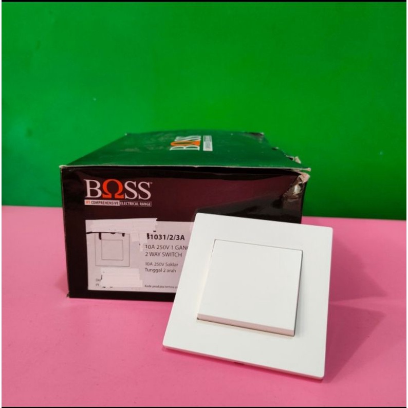 Jual saklar 1gang 2way hotel boss B1031 Indonesia|Shopee Indonesia