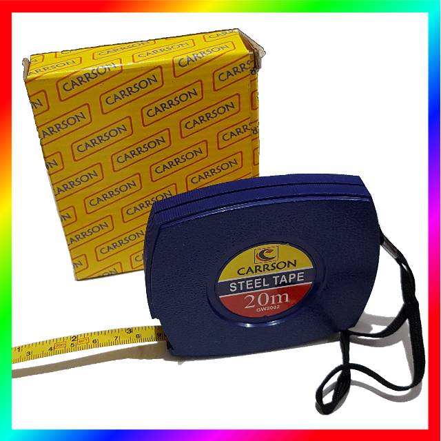Jual Meteran Tukang -Steel Tape Carrson - Meteran 20 Meter besi ...
