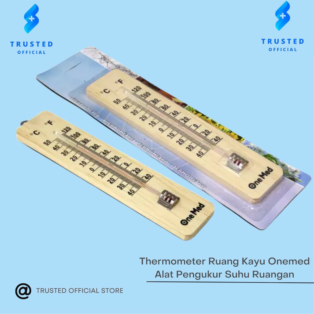 Jual Termometer Ruangan Kayu OneMed - Alat Pengukur Suhu Ruangan ...