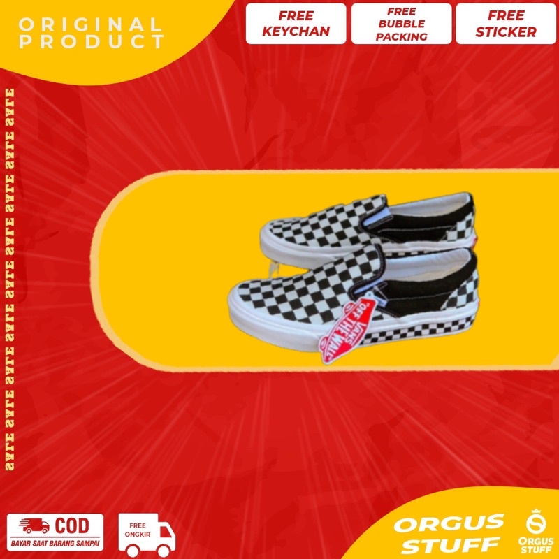 Jual VANS SLIPON NEXTOR CHECKERBOARD BLACK WHITE ORIGINAL | Shopee ...