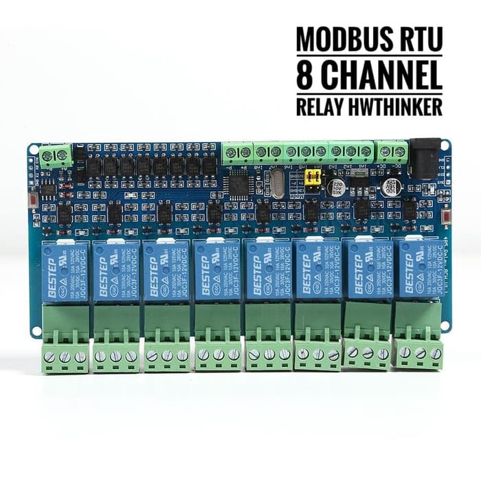 Jual Modul Modbus RTU 8 Channel 12 V Relay optocoupler RS485 TTL ...