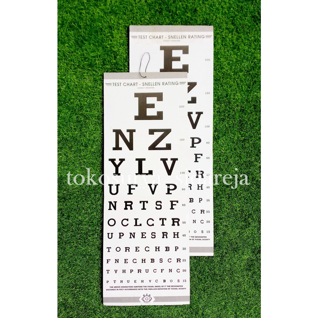 Jual [Grosir] Huruf Test Mata Snellens Chart Termurah / Alat Test Mata ...