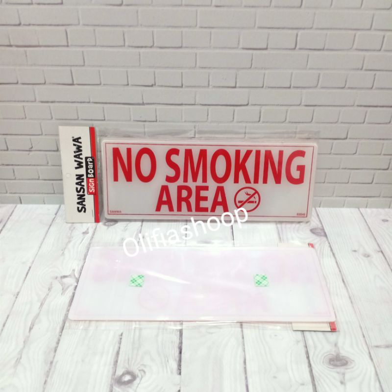 Jual AKRILIK SIGN NO SMOKING AREA | Shopee Indonesia