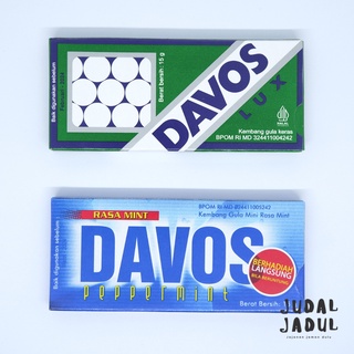 Jual Permen davos peppermint / permen mint jadul/ permen davos kotak ...