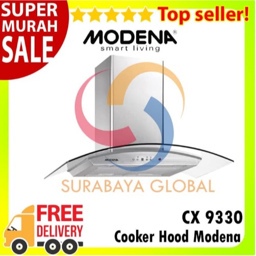 Jual Chimney Exhaust Cooker Hood Modena CX 9330 90 Cm | Shopee Indonesia