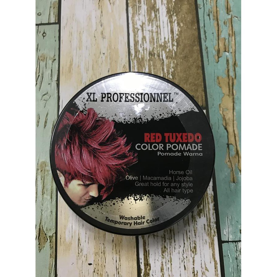 Jual XL PROFESSIONNEL COLOR POMADE RED TUXEDO 70GR EXCLUSIVE | Shopee ...
