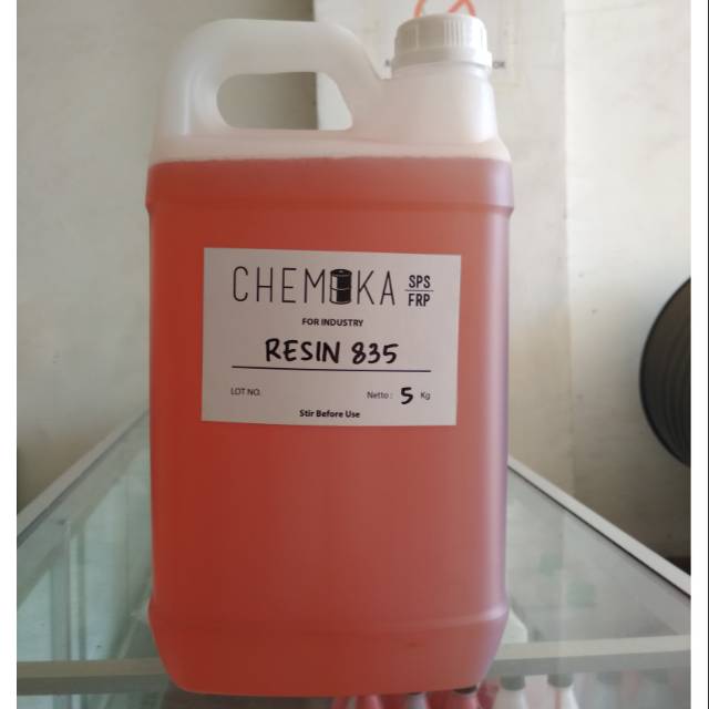Jual Resin 835 / Resin Pink / Resin Merah / Resin Dempul 5kg | Shopee ...