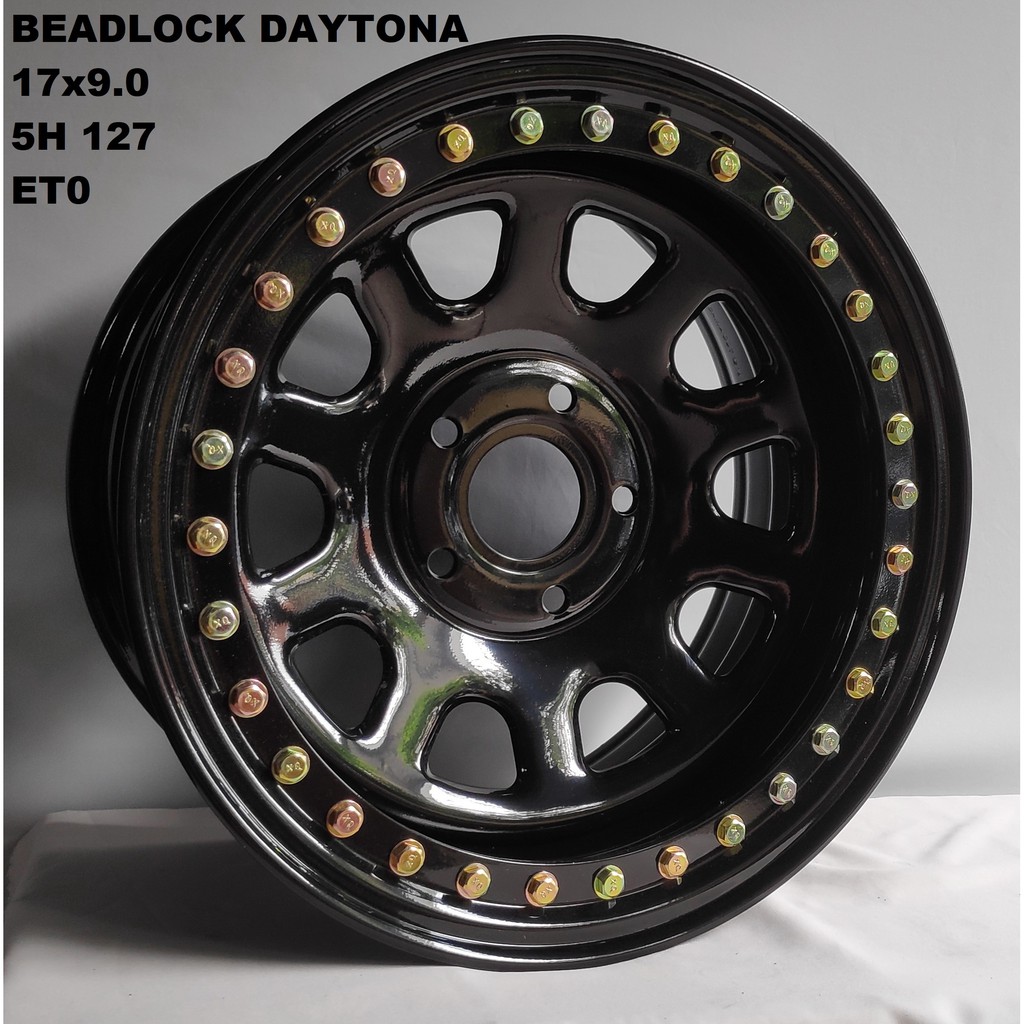 Jual 4 pcs Velg Steel Besi Daytona Beadlock Ring 17 lebar 9 inci PCD 5 ...