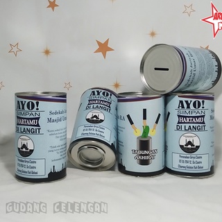 Jual Celengan Kaleng Karakter Custom Buka Tutup Bawah / Kencleng Infaq ...