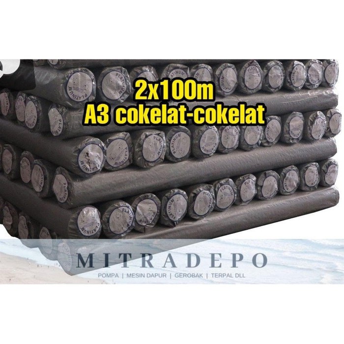 Jual TERPAL ROLL A3 PLASTIK/KOLAM/TENDA/TRUK Uk. 2X100m COKLAT COKLAT ...