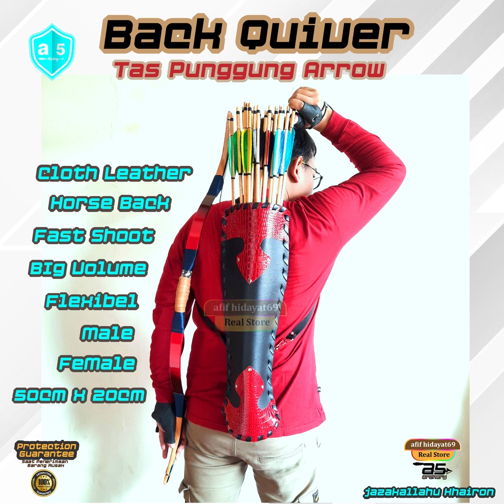 Jual Tas Punggung Panah Dewasa Quiver Olah Raga Panahan Tipe Back ...