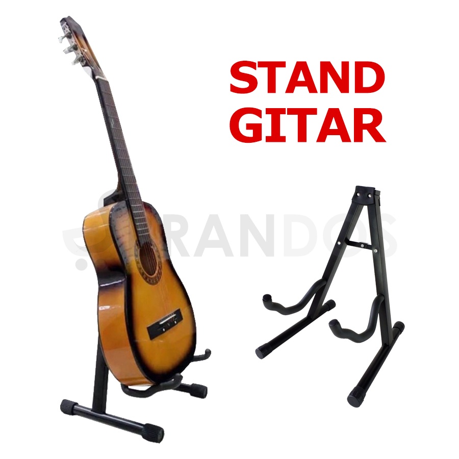 Jual Stand Gitar Lipat Besi Lantai Akustik Elektrik Bass Guitar GS-20 ...