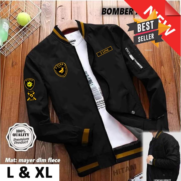 Jual Jaket Pria Wanita Bomber Threeline Bisa Pakai Luar Dalam 2 in 1 ... Jual Jaket Pria Wanita Bomber Threeline Bisa Pakai Luar Dalam 2 in 1 ...
