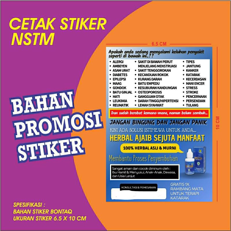 Jual cetak, jual stiker promosi khusus NSTM (nasa) | Shopee Indonesia