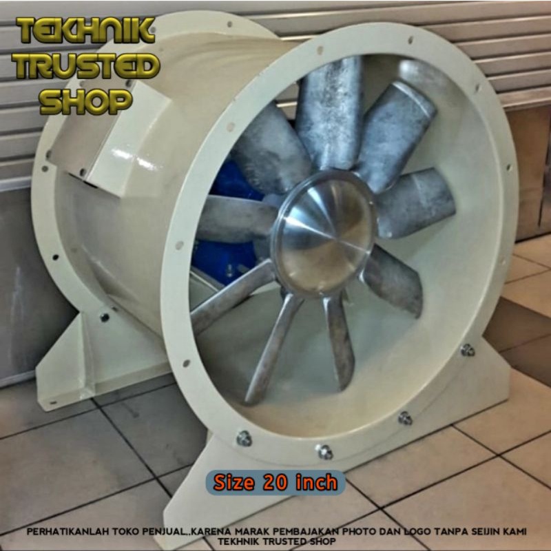 Jual Axial Cylinder 20" 1100 watt Ventilator tabung exhaust fan blower ...