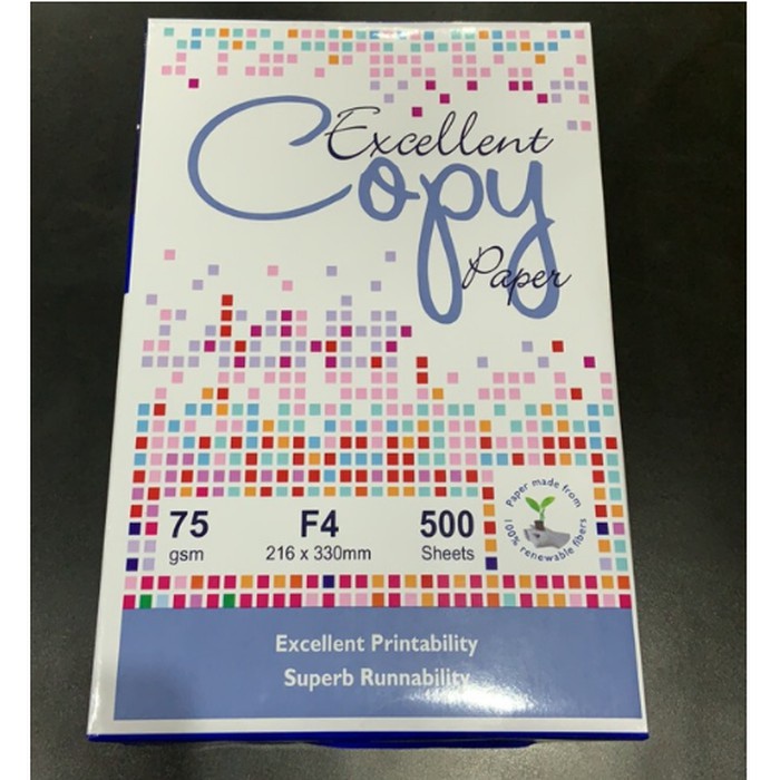 Jual Kertas HVS Excellent Copy Paper F4 75 gsm - 75 gr | Shopee Indonesia