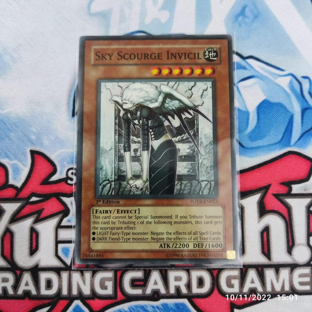 Jual yugioh sky scourge invicil FOTB super rare original | Shopee Indonesia