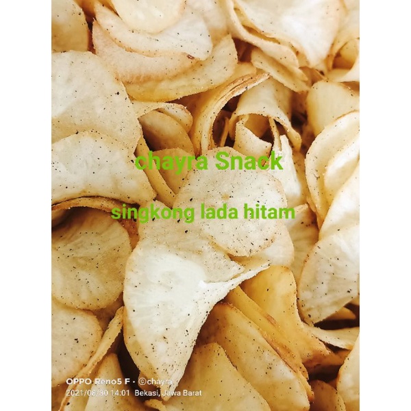 Jual chayra Snack kripik singkong lada hitam 200g | Shopee Indonesia