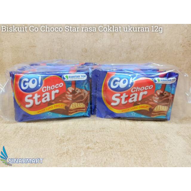 Jual BISKUIT GO CHOCO STAR 12G RENTENG / RENCENG / SACHET | Shopee ...