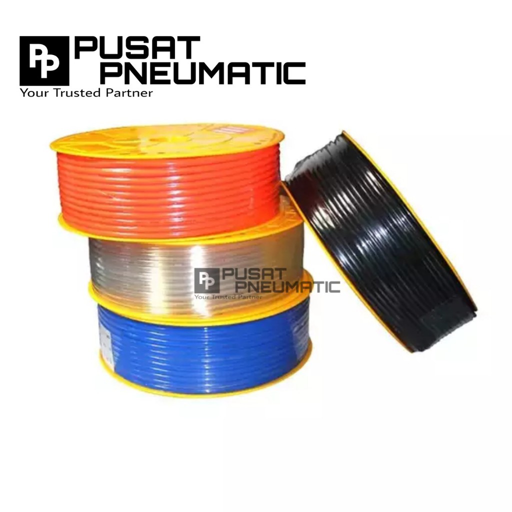 Jual Hose Pu Selang Pu (PollyUrethane) Ukuran OD 10mm x 6,5 mm 1 roll 100Meter | Shopee Indonesia