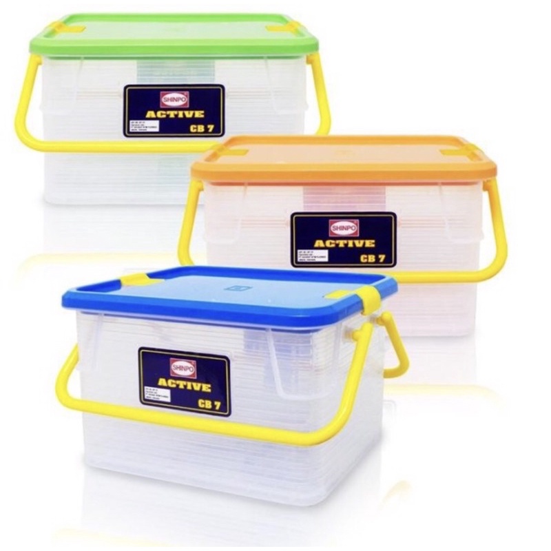 Jual BOX CONTAINER KERANJANG JINJING KUE MAKANAN 7 LITER SHINPO ACTIVE ...
