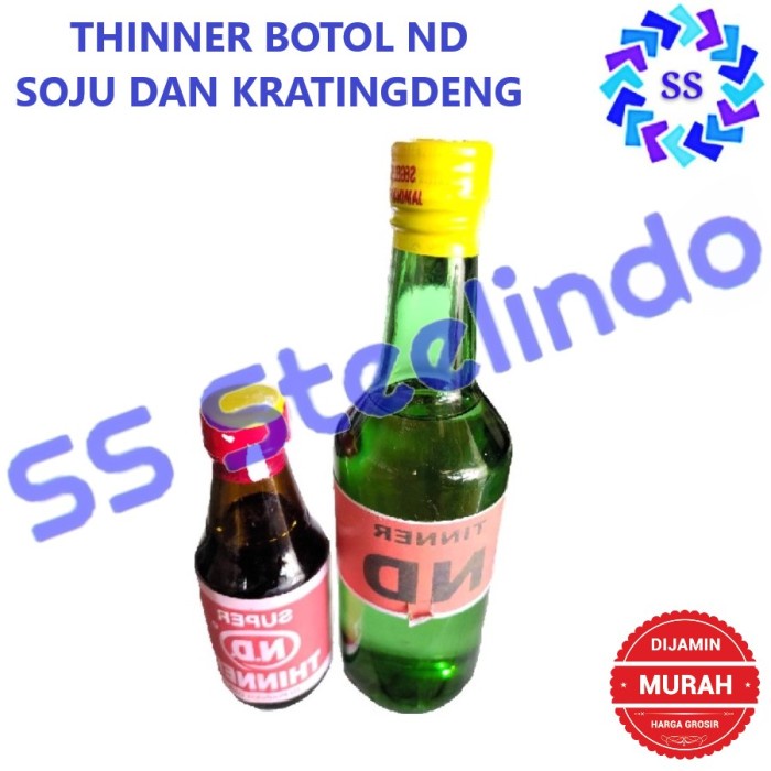 Jual THINNER BOTOL KECIL-BESAR (SOJU - ND KRATINGDENG) | Shopee Indonesia
