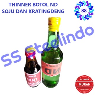 Jual THINNER BOTOL KECIL-BESAR (SOJU - ND KRATINGDENG) | Shopee Indonesia