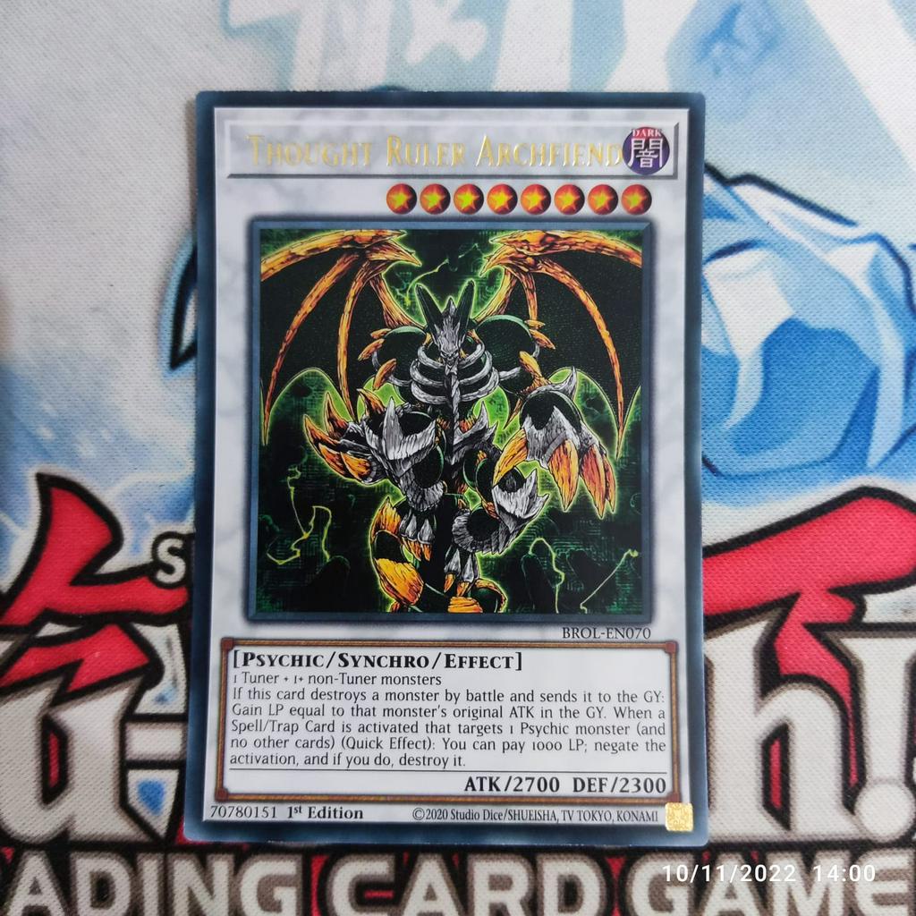 Jual yugioh thought ruler archfiend BROL ultra rare original | Shopee ...