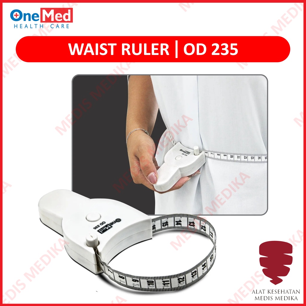 Jual Meteran OD235 150 cm Onemed Waist Ruler Alat Pengukur Lingkar ...
