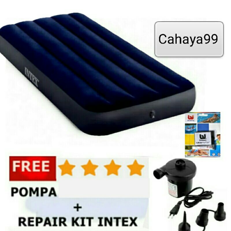 Jual Kasur Angin INTEX Original Single kasur udara matras Extra Bed dan ...
