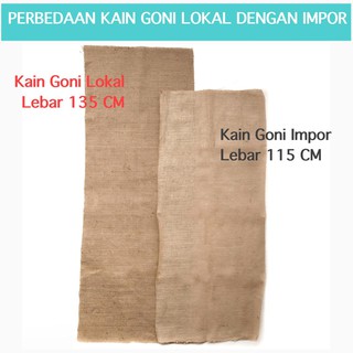 Jual Bahan Goni 1 Yard Lebar 135 cm - Kain Goni Loal - Bahan Karung ...