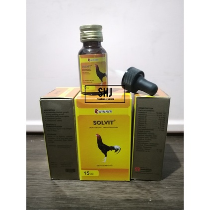 Jual SOLVIT WINNER 15 ML (VITAMIN AYAM LAGA) | Shopee Indonesia