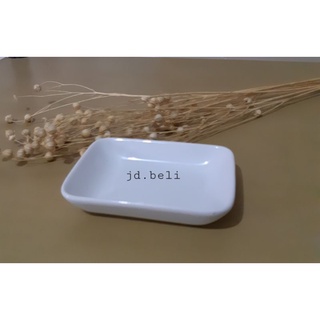 Jual Piring kotak keramik/Piring kecil/Piring sambal/Piring saus saos ...