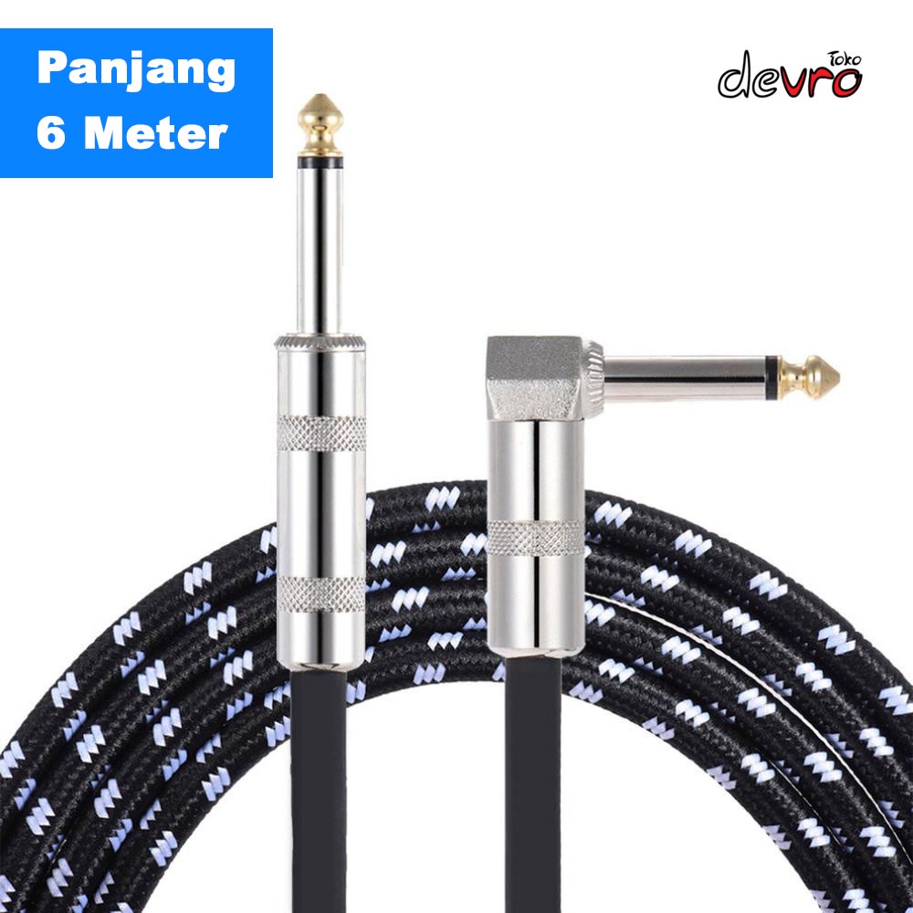 Jual Kabel Gitar Bass Elektrik Braided - Panjang 3 Meter dan 5 Meter ...