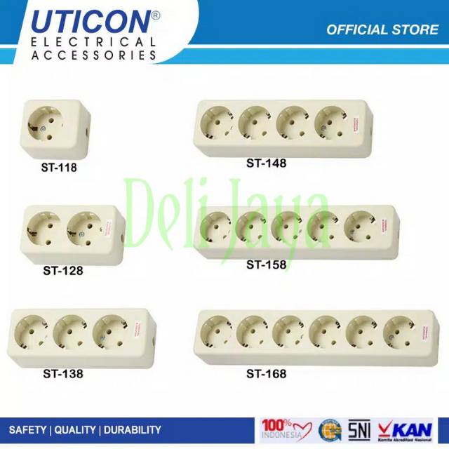 Jual Stop Kontak Terminal Kuningan Uticon | Shopee Indonesia