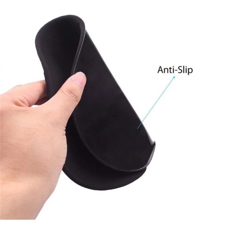 Jual kantor 3d mouse pad bantalan gel tangan lengan hitam polos gaming ...