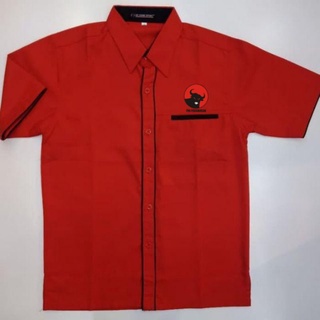 Jual big size Kemeja PDI baju PDI seragam PDI kemeja partai PDI baju ...
