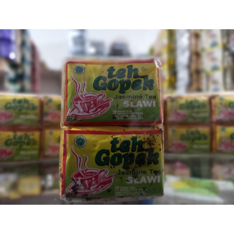 Jual TEH GOPEK JASMINE TEA SLAWI TEGAL (1 pak isi 10pcs) | Shopee Indonesia