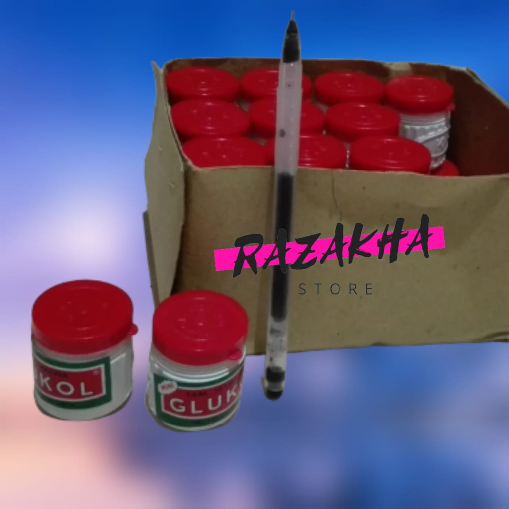 Jual Lem Kertas Glukol MINI / Lem Cair / Lem Kertas / Liquid Glue ...