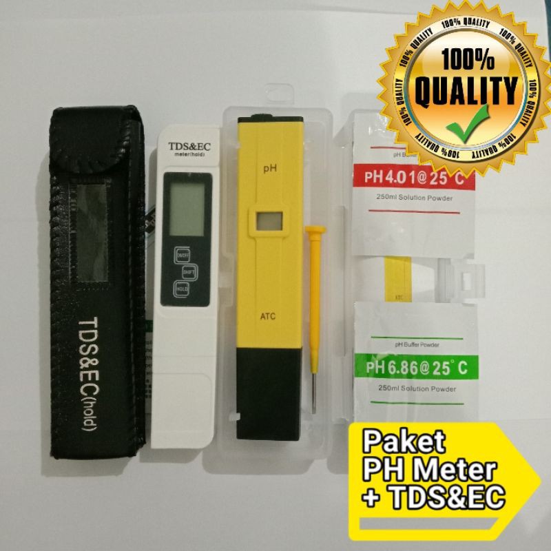 Jual Paket alat ukur hidroponik ppm ph TDS&EC PHmeter | Shopee Indonesia