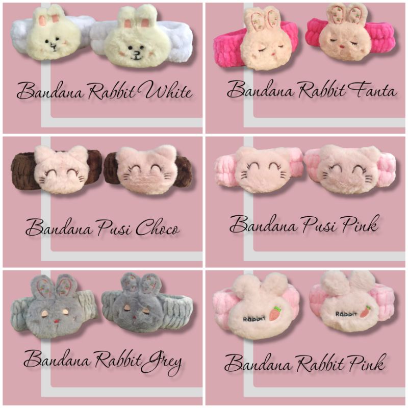 Jual BANDAN KOREA STYLE HEADBAND KARAKTER LUCU BANDO CUCI MUKA ...