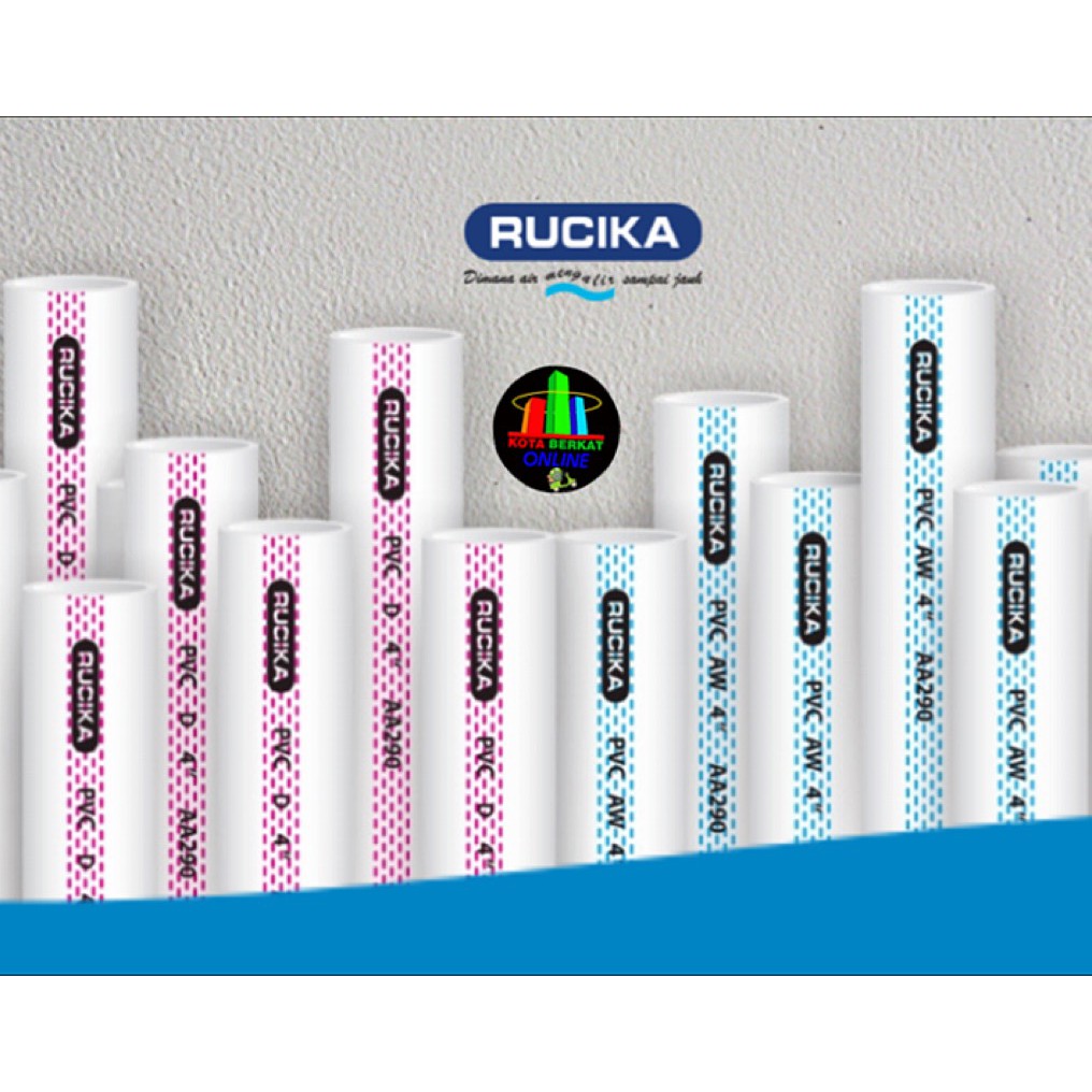 Jual PIPA AIR PVC RUCIKA WAVIN AW/ PIPA PARALON RUCIKA AW | Shopee ...