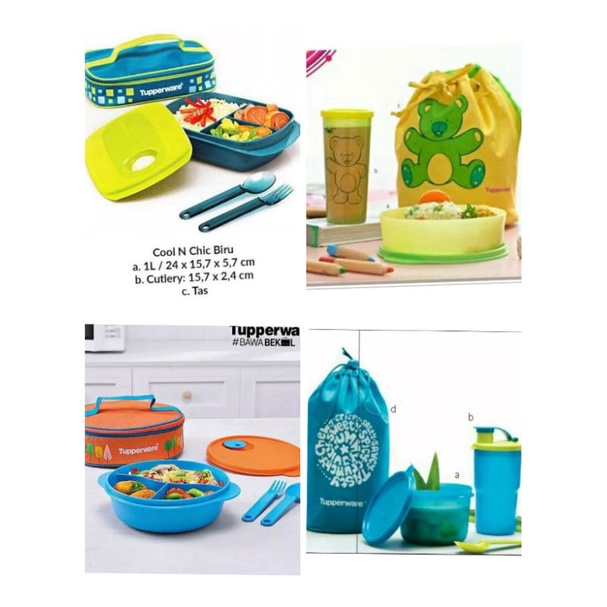 Jual Wadah bekal/Tempat bekal/kotak bekal tupperware | Shopee Indonesia