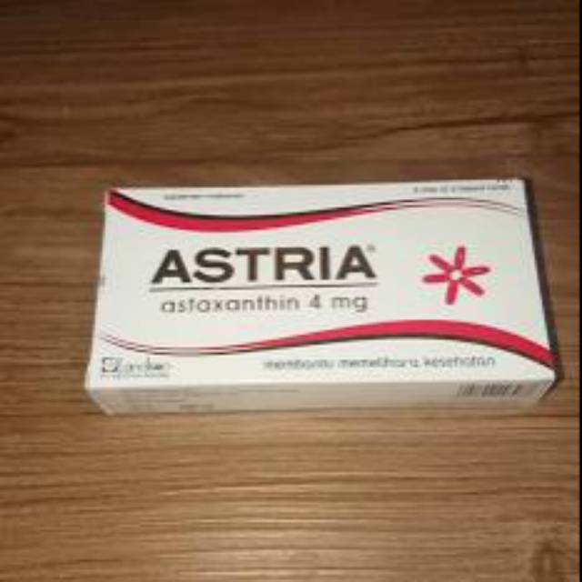 Jual Astria axtasanthin 4mg isi 2strip @6 soft gel capsules original ...