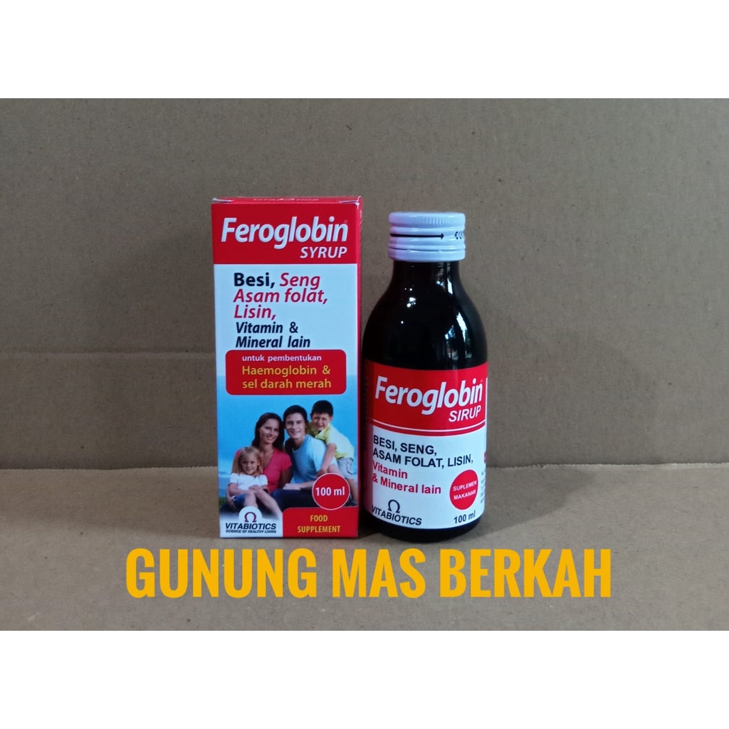 Jual FEROGLOBIN SIRUP 100 ML Feroglobin Sirup 100ml - Suplemen vitamin ...