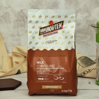 Jual Van Houten Chocolate Compound Professional 1000gr 1kg Coin Coklat Enak - Coin Milk | Shopee ...